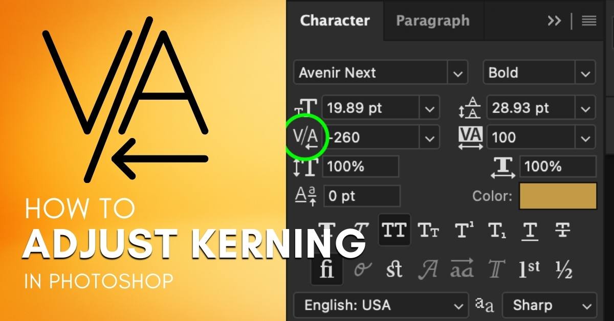 What Is Kerning In Photoshop How To Adjust It Step By Step 