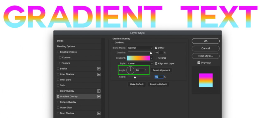 How To Make Gradient Text In Photoshop (Step By Step)